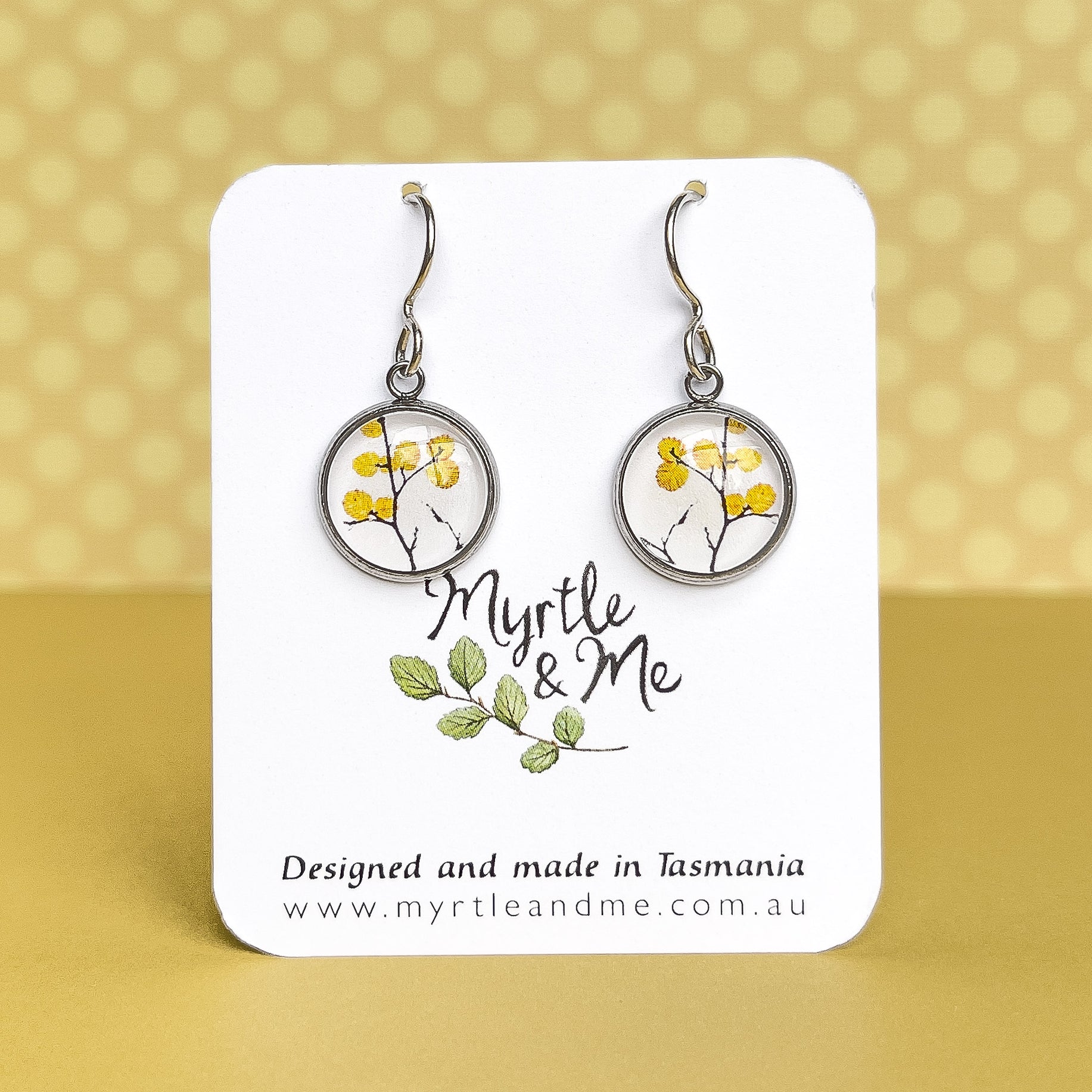 Deciduous Beech - Drop Earrings | Myrtle & Me | Handmade Jewellery
